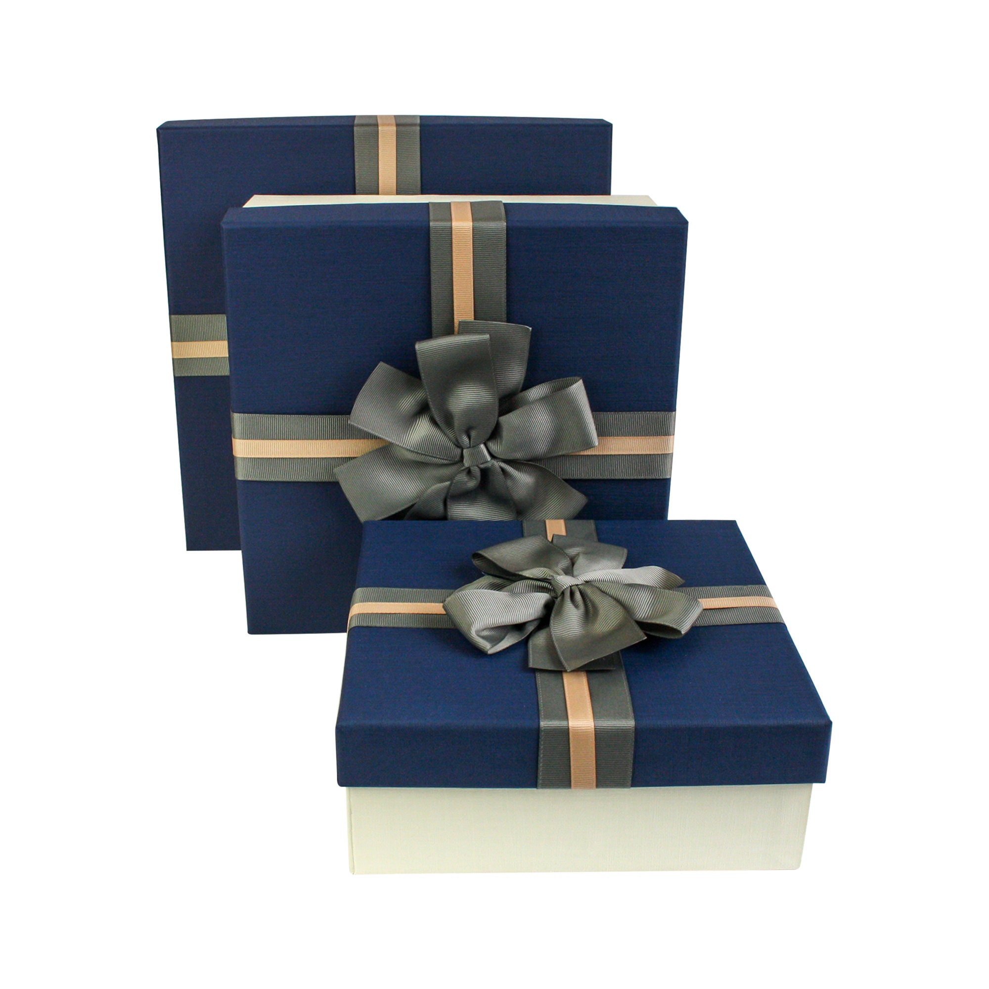 Set of 3 Rigid Luxury Square Presentation Gift Box Box With | Etsy