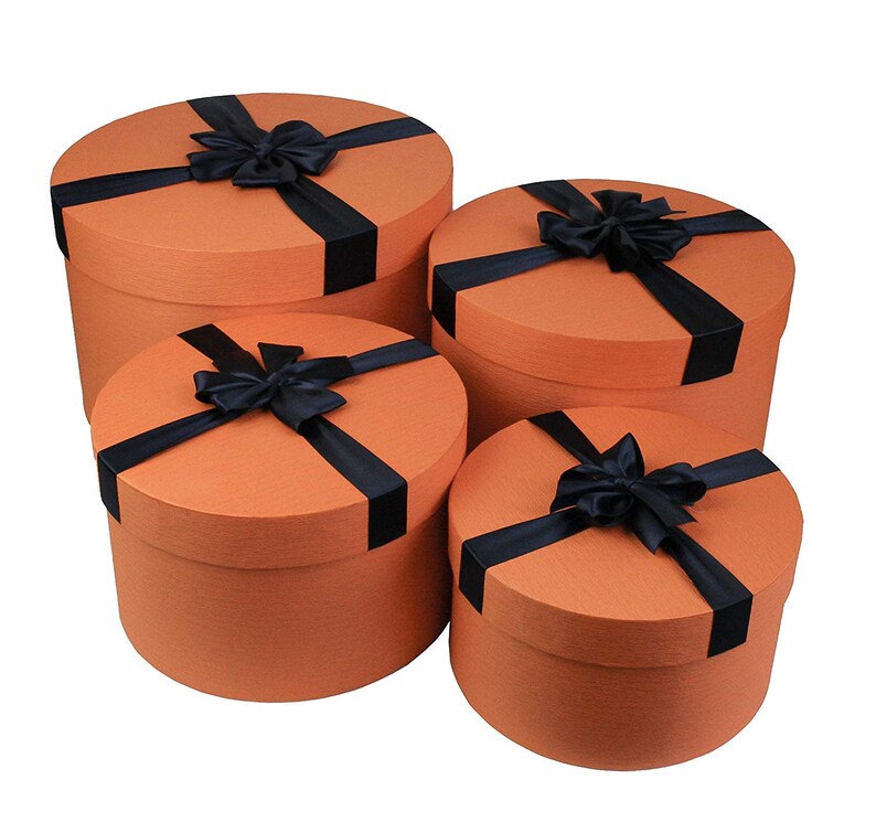 Set of 4 Round Large Nested Wedding Shower Party Candy Storage Gift ...