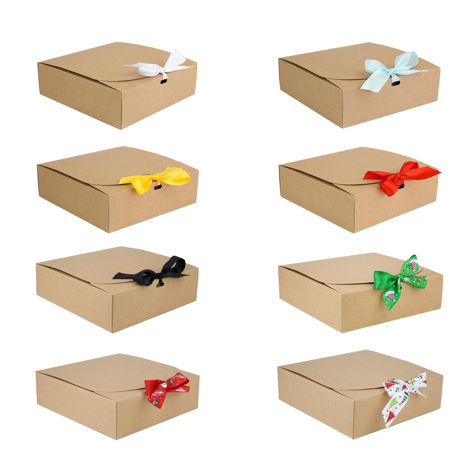 Pack of 96 Square & Rectangle Brown Top Flap Kraft With Various Colored ...