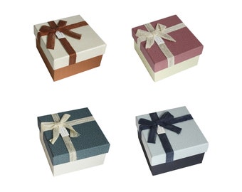 Set of 3 Rigid Luxury Square Presentation Gift Box Box With | Etsy