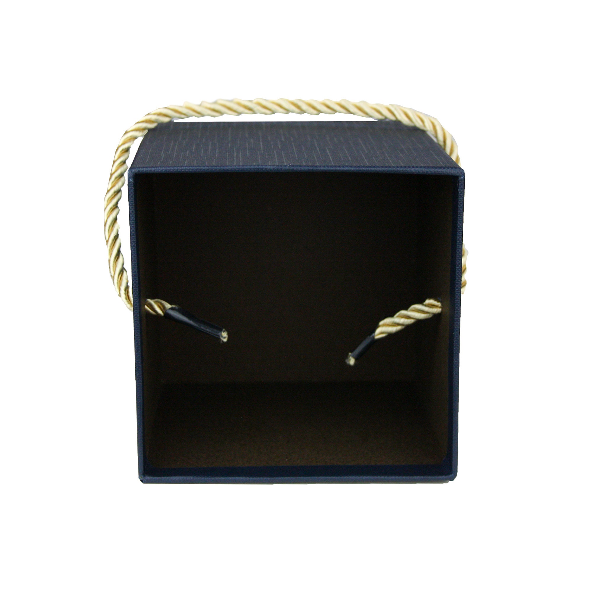 Set of 2 Rigid Luxury Square Shaped Presentation Box, Satin Ribbon Lid ...