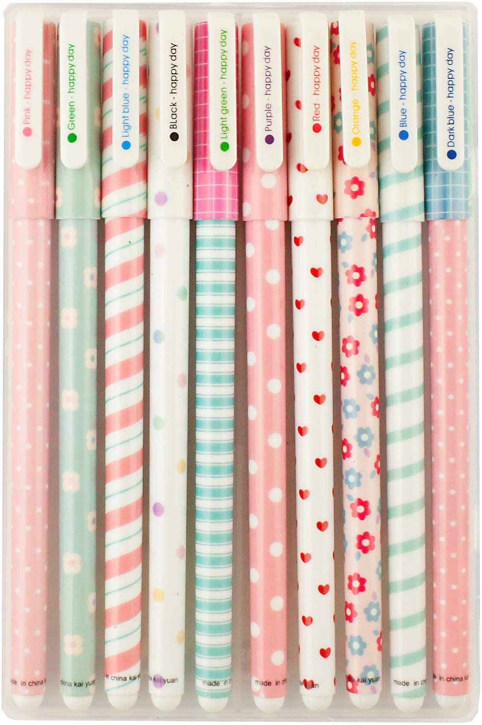 Back to School Pack of 10 Gel Pens Various Colours Stationery - Etsy