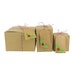 Natural Kraft Gift Box, Brown Kraft Box Candy Cookies Treat Box With ...