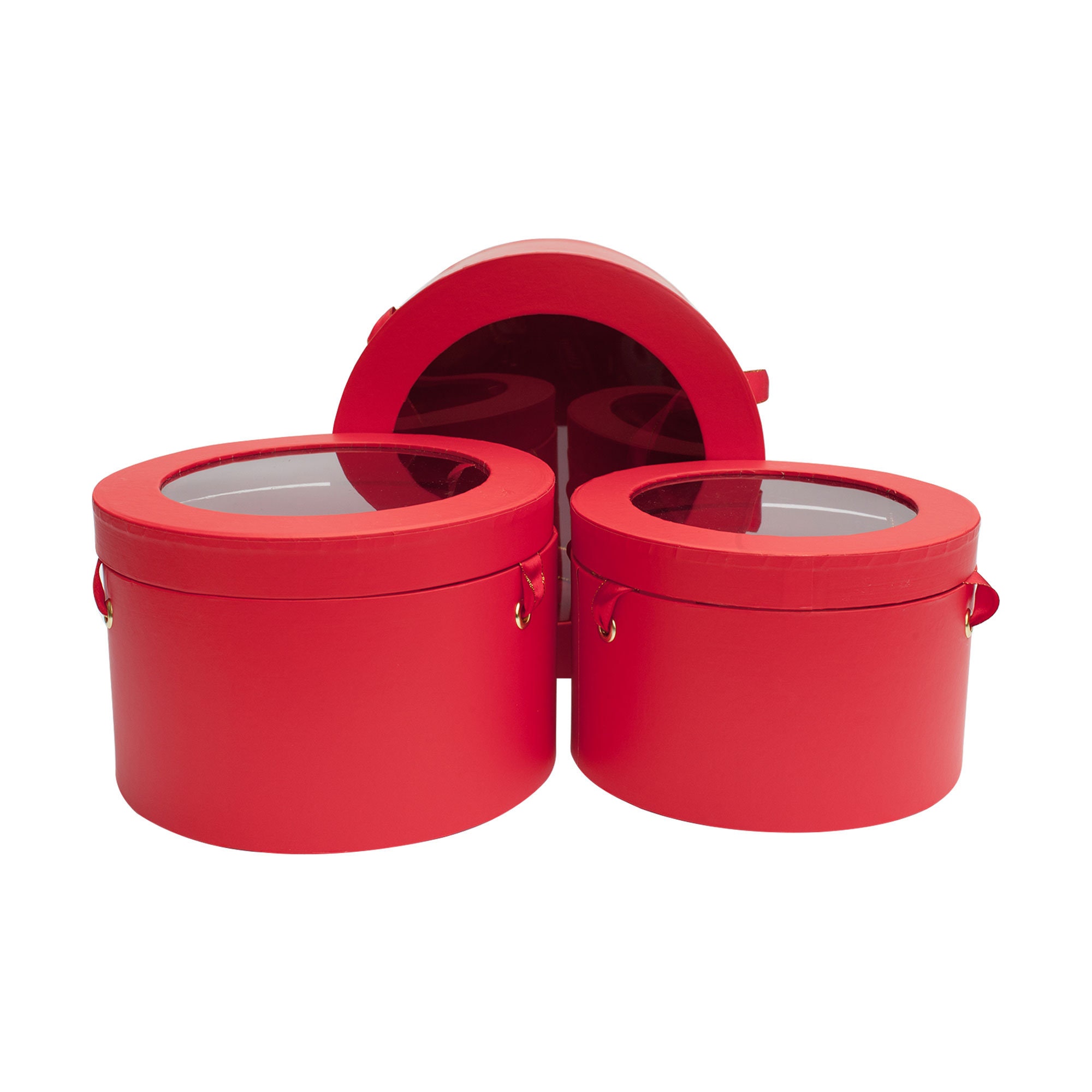 Set of 3 Rigid Luxury Round Presentation Flower Gift Box | Etsy