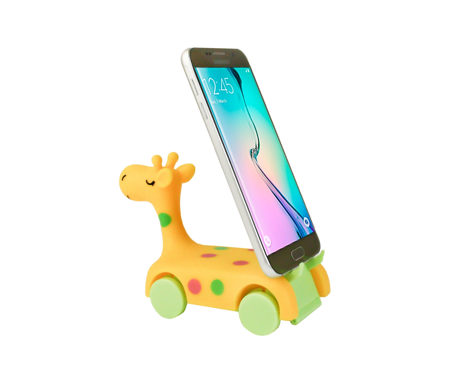 Cute Cartoon Giraffe Universal Desk Phone Holder Funny Desktop Stand ...