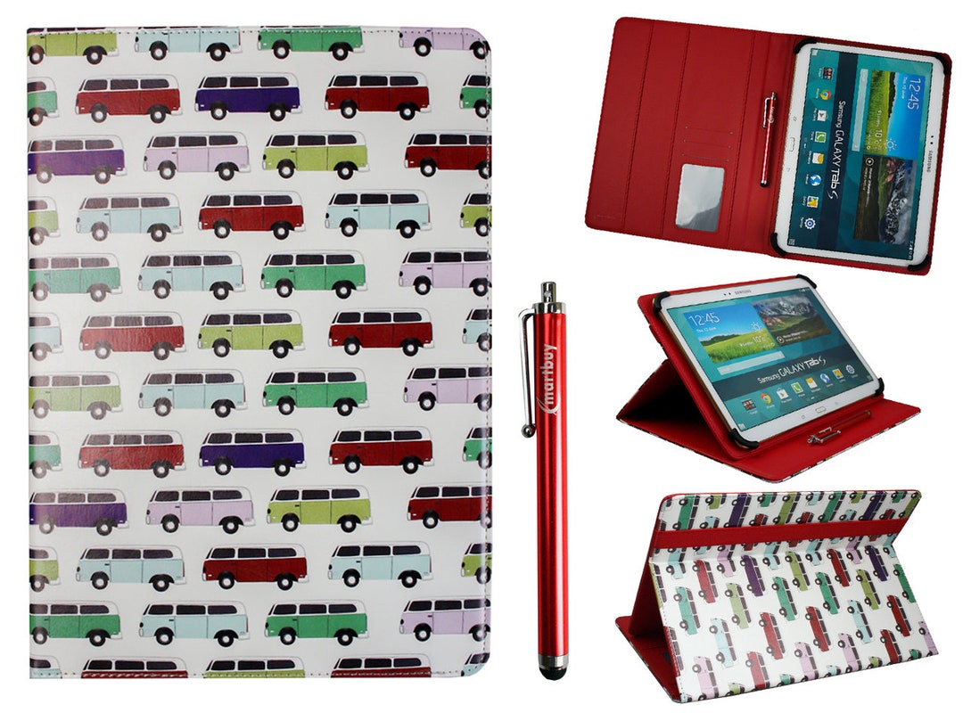 Universal Colourful Patterned Wallet Case Cover Folio Wallet Fits 9-10 ...