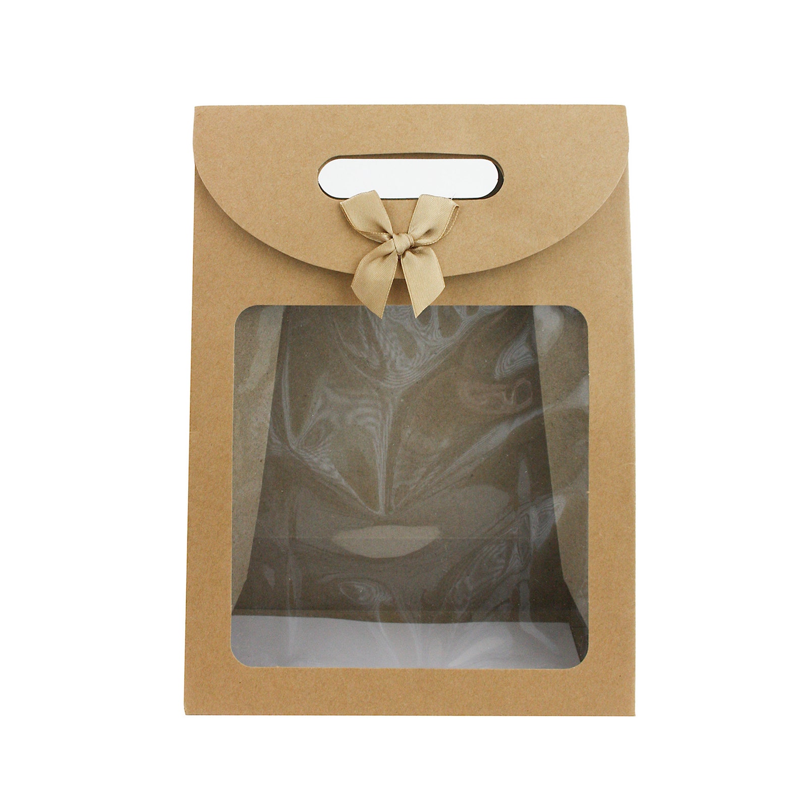 Strong Paper Stand up Gift Bag Brown White and Black Kraft - Etsy