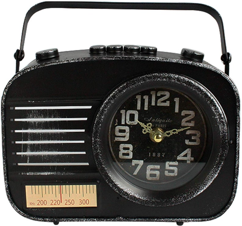 Retro Vintage Industrial Style Rustic Desk Table Clock Home - Etsy