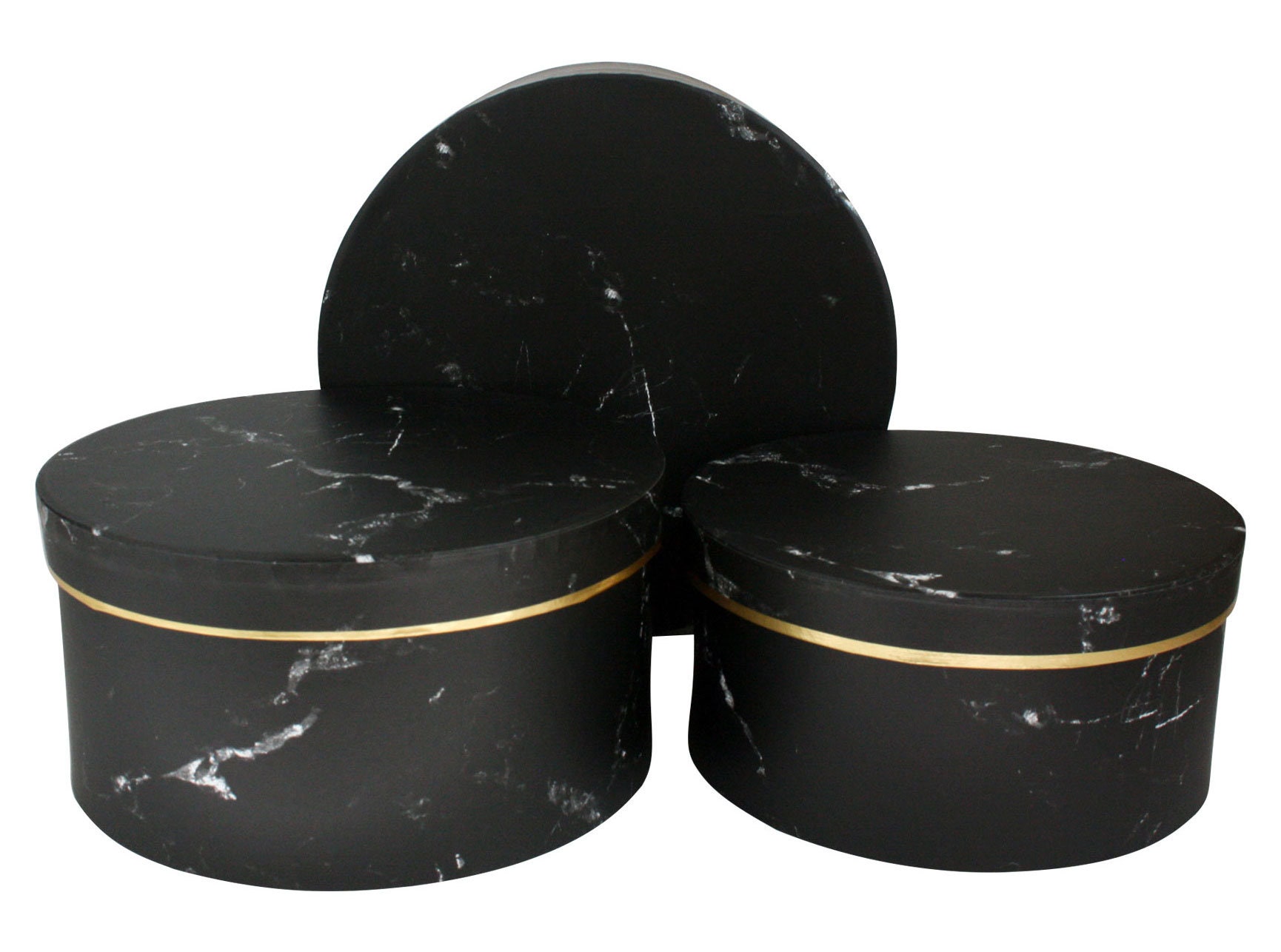 Set of 3 Rigid Luxury Round Presentation Flower Gift Box | Etsy