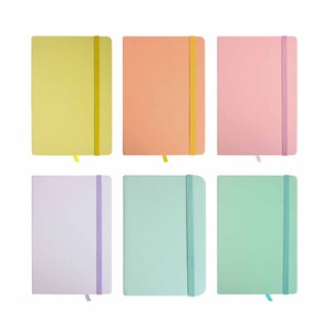 Hardbound Pastel Diary Notebook Notepad Writing Journal Ruled A5 Size ...