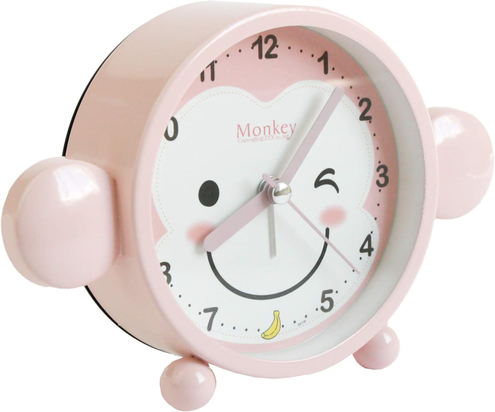 Kids Monkey Alarm Clock: Pink & Blue, Non-ticking, Battery Operated - Etsy
