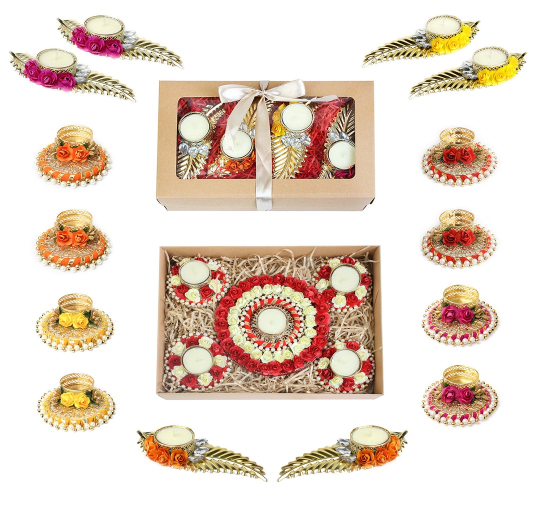 Tealight Candle Holders Diwali Diya for Home Décor Puja Hindu Festival ...