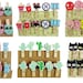 Colourful Mini Wood Clips Postcard Photo Paper Pegs Clothespin - Etsy