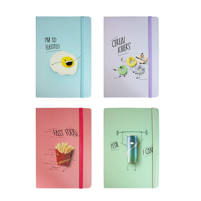 Hardbound Food Diary Notebook Notepad Writing Journal Ruled A5 | Etsy