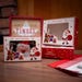 Pack of 12/36/96 White Red Santa Box With Clear Lid Gift Box for ...