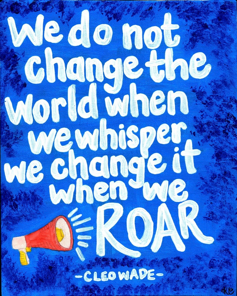Activism Poster Inspirational Poster Cleo Wade Quote - Etsy UK