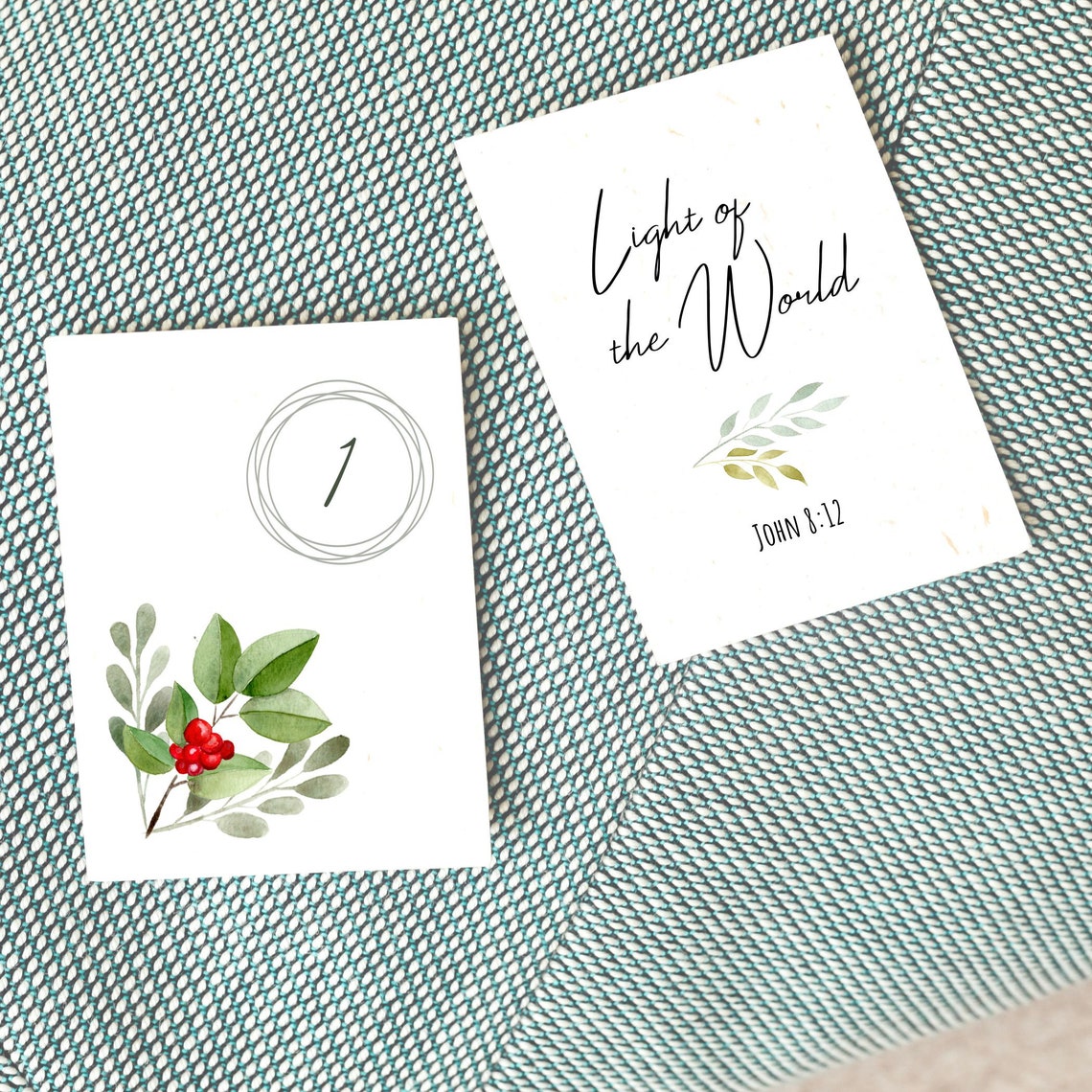 Names of Jesus, 25 Printable Advent Cards, Christmas Activities ...