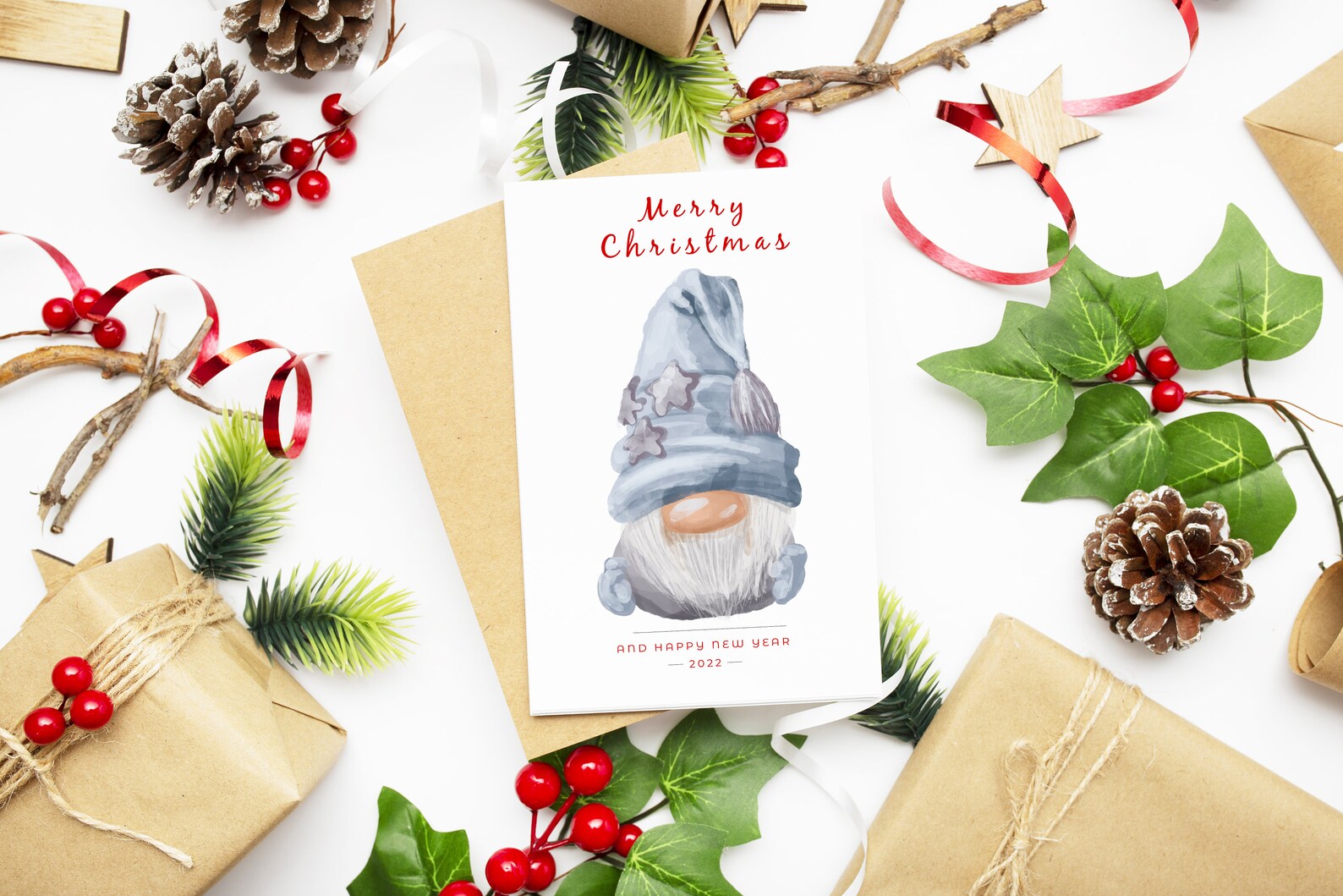 Christmas Gnomes Png Holiday Clipart Deer Watercolor Winter - Etsy