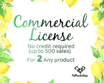 Commercial License Digital Download Printable Clipart Watercolor ...