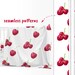 Cherry Digital Paper Watercolor Cherries Red Berries Fruits Summer ...