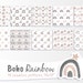 Boho Rainbow Digital Paper: Watercolor Seamless Patterns (digital ...