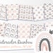 Modern Rainbow Watercolor Boho Digital Paper Set Clipart Jpg - Etsy