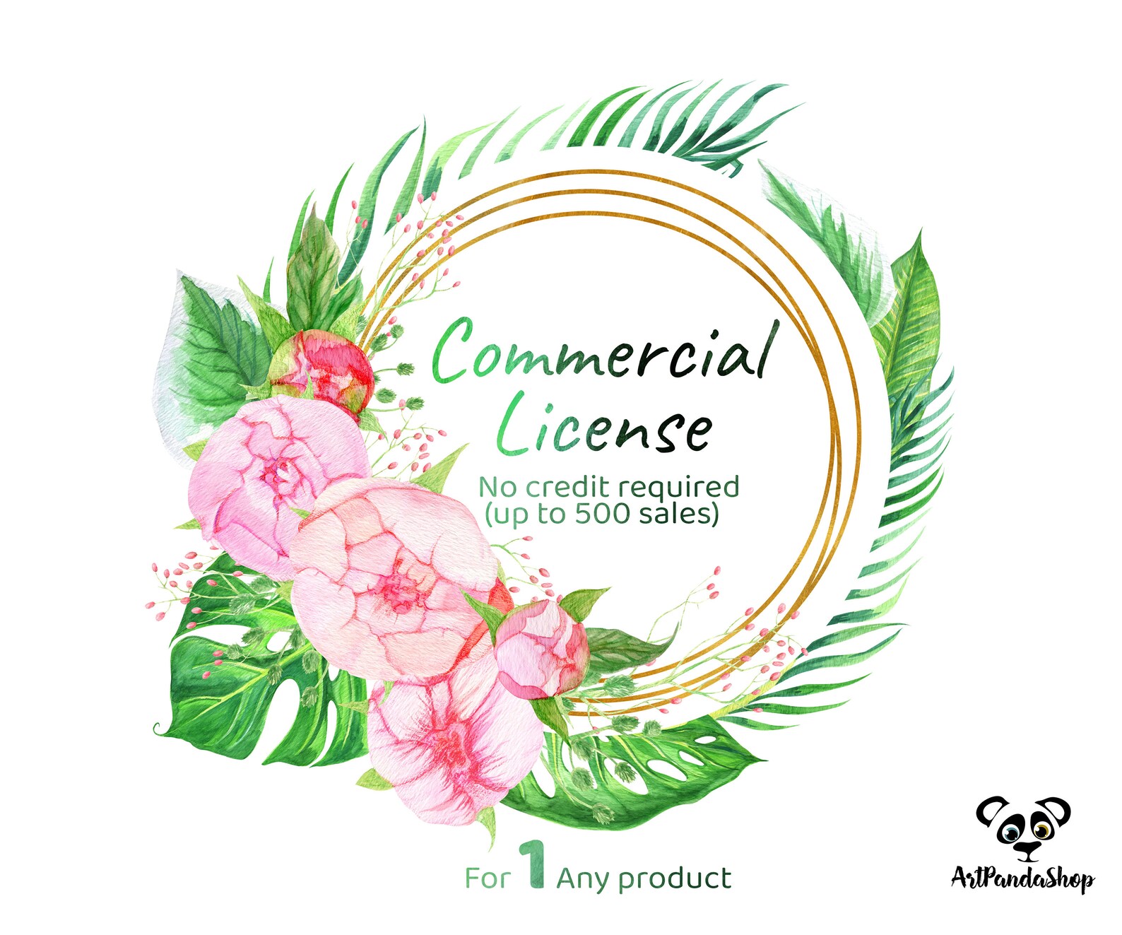 Commercial License Digital Download Printable Clipart Watercolor ...