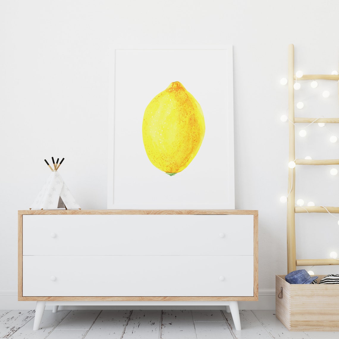 Watercolor Lemons Tree Clipart Citrus Graphics Flowers PNG - Etsy