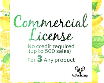 Commercial License Digital Download Printable Clipart Watercolor ...