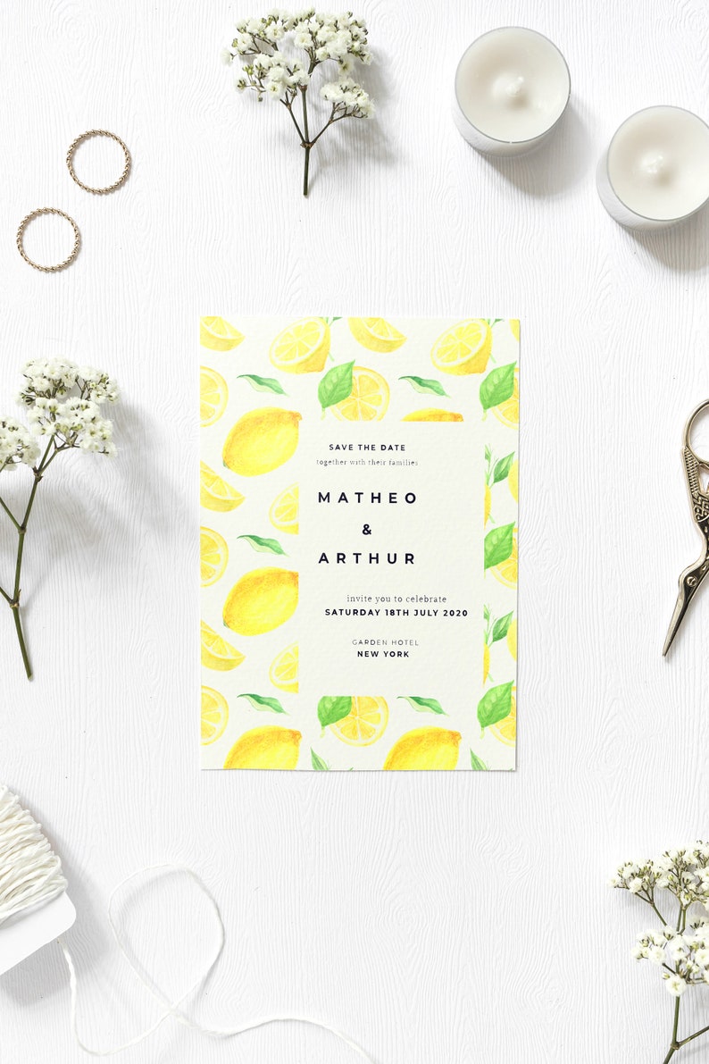 Lemon Digital Paper Watercolor Seamless Patterns Background | Etsy