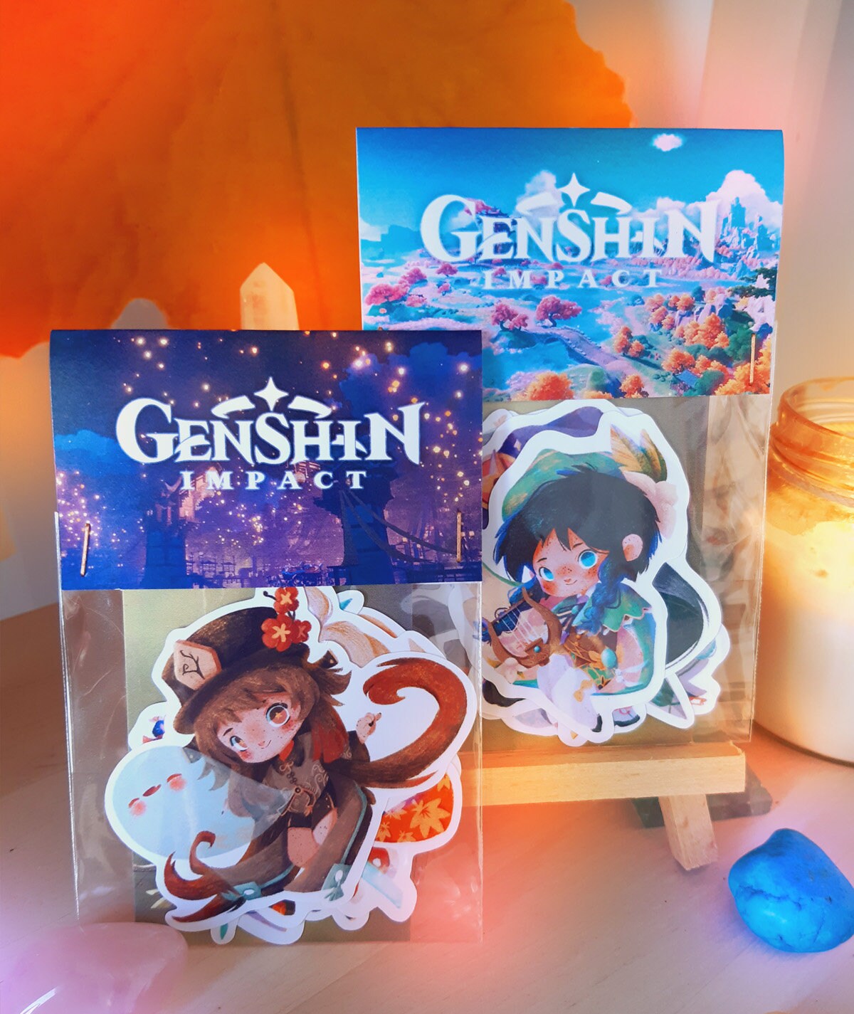 Genshin Impact Stickers Genshin Pegatinas Genshin Venti | Etsy