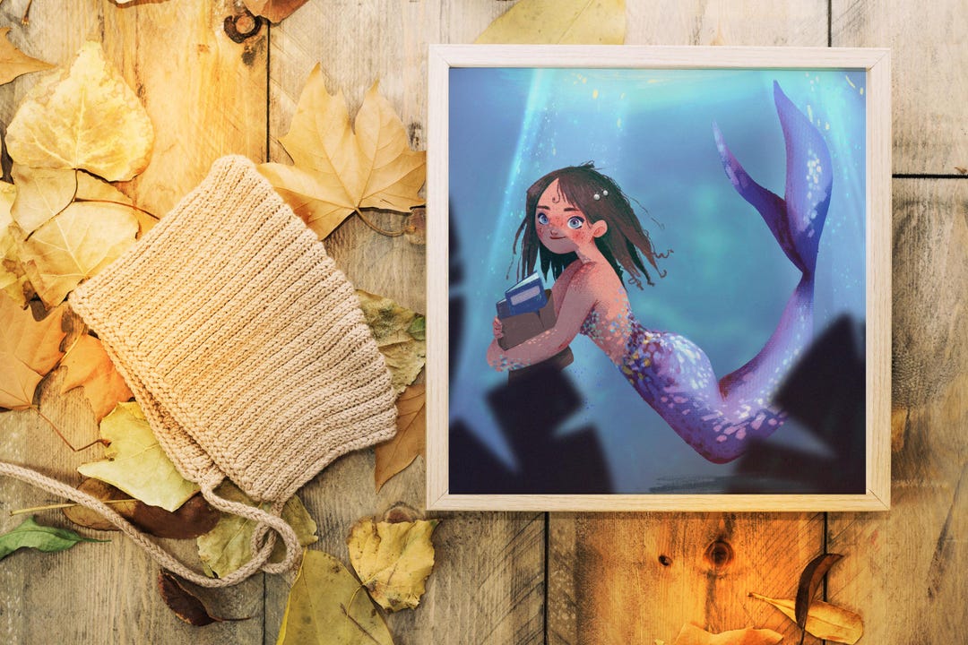 Print Mermaid Lamina Sirena Illustration Mermaid Ilustracion Sirena ...