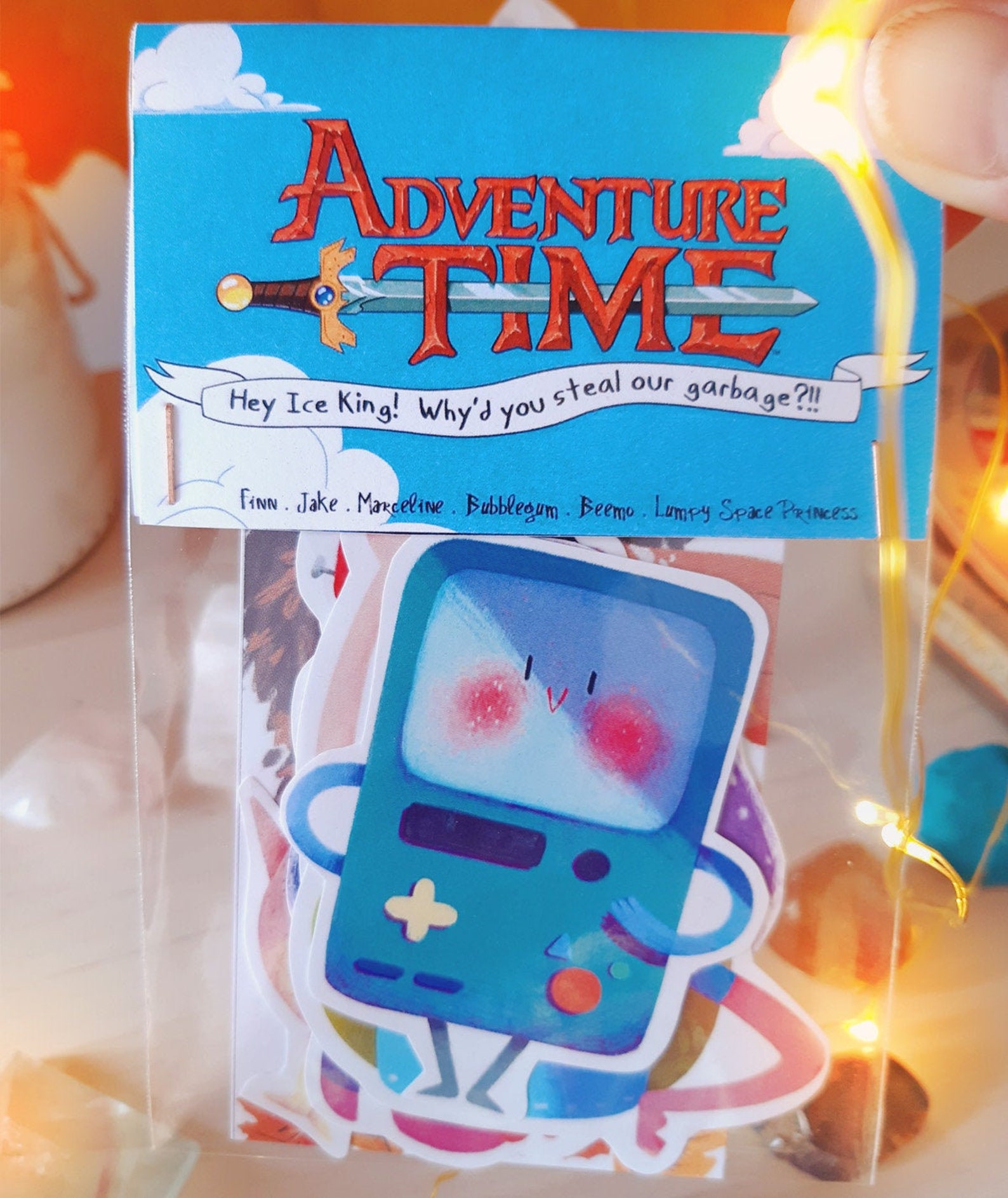 Stickers Pack Adventure Time Manga Anime Marceline Bubblegum | Etsy