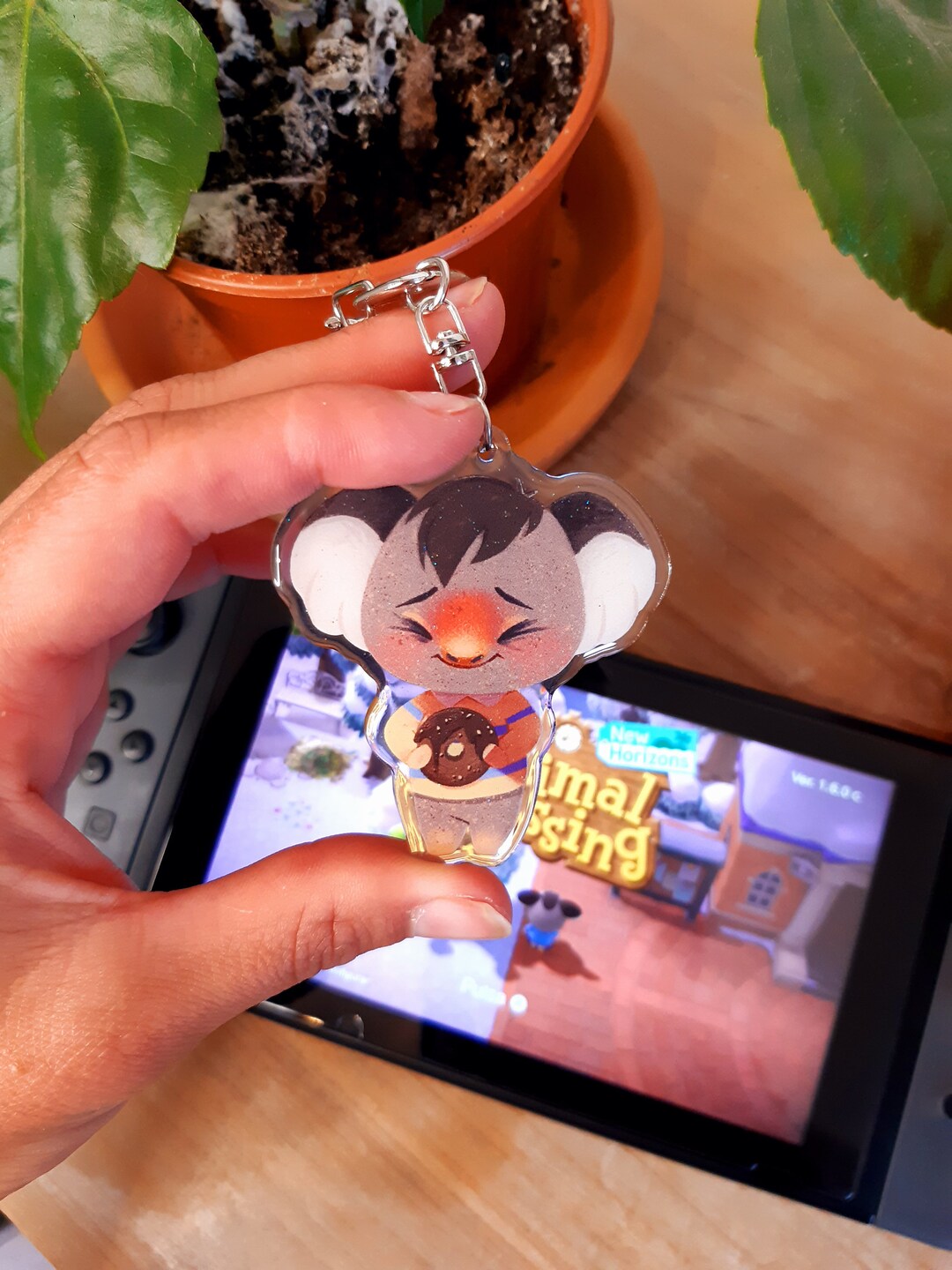 Keychain Ozzie Charm Koloa Llavero AC Charm Animal Crossing - Etsy