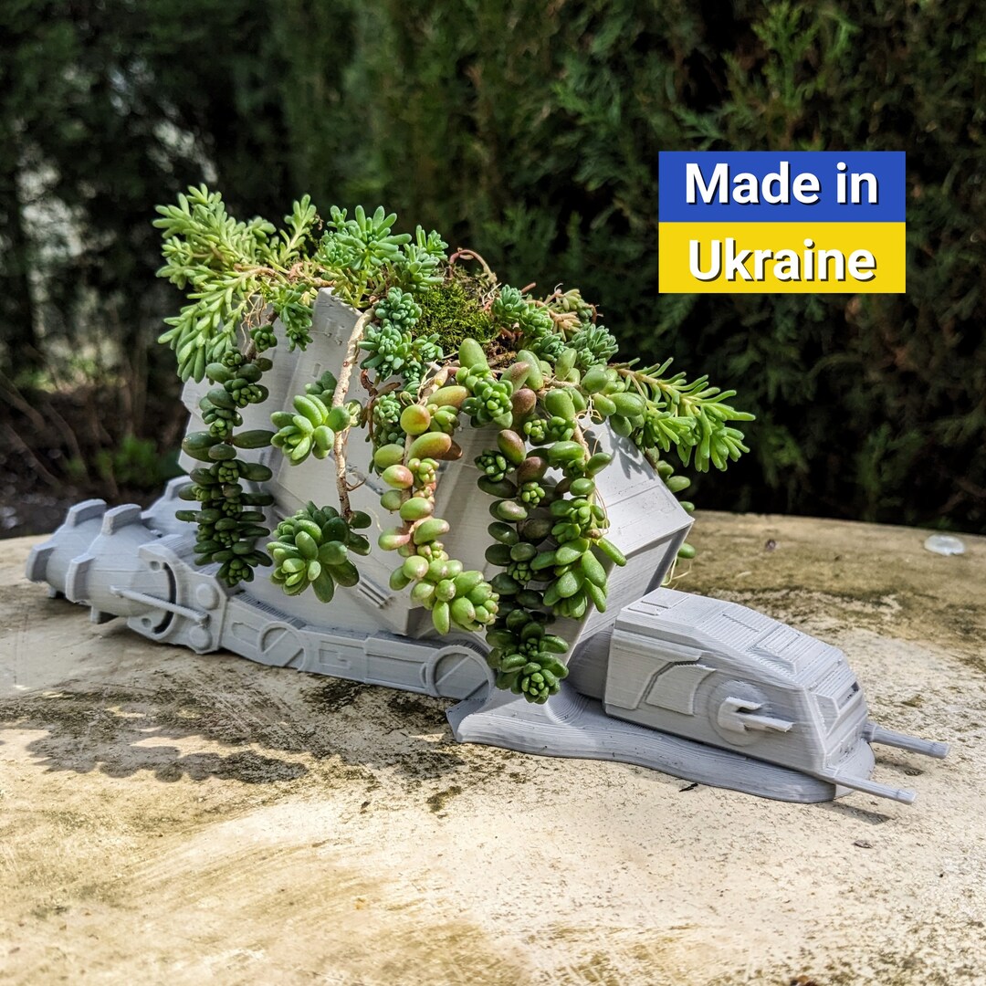 Fallen Robot Succulent Planter | Sci-fi Themed Cactus Pot - Etsy