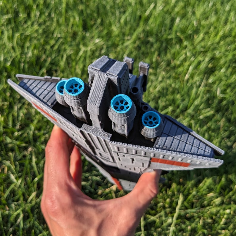 Republic Cruiser Sci-fi 14" Model | Spaceship Collectible Handpainted ...
