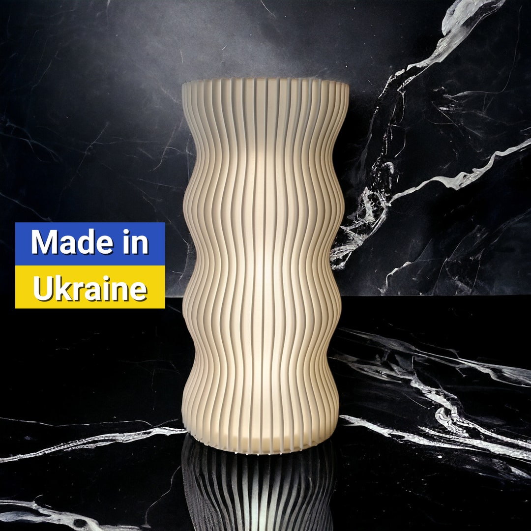 Mid Century Modern Table Lamp SINE Portable USB Bedside Light - Etsy