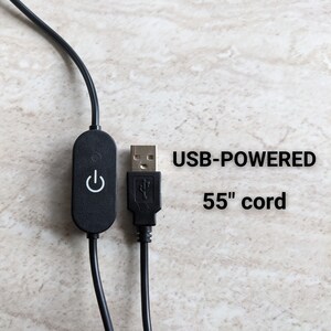 WAVY Modern Table Lamp Minimalist Desk USB Warm White - Etsy