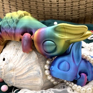 Merbunny Cute Mermaid Articulated 3D Printed Toy Mermaid - Etsy