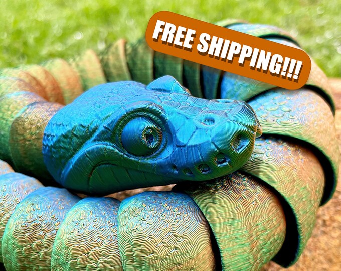 Ball Python Articulated 3D Printed Toy - Etsy