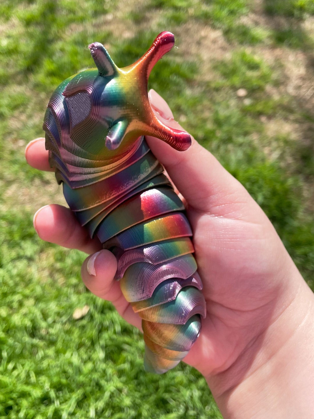 Fidget Slug 3d Print 3d Printed Slug Fidget Toy Friendly Slug 3d ...