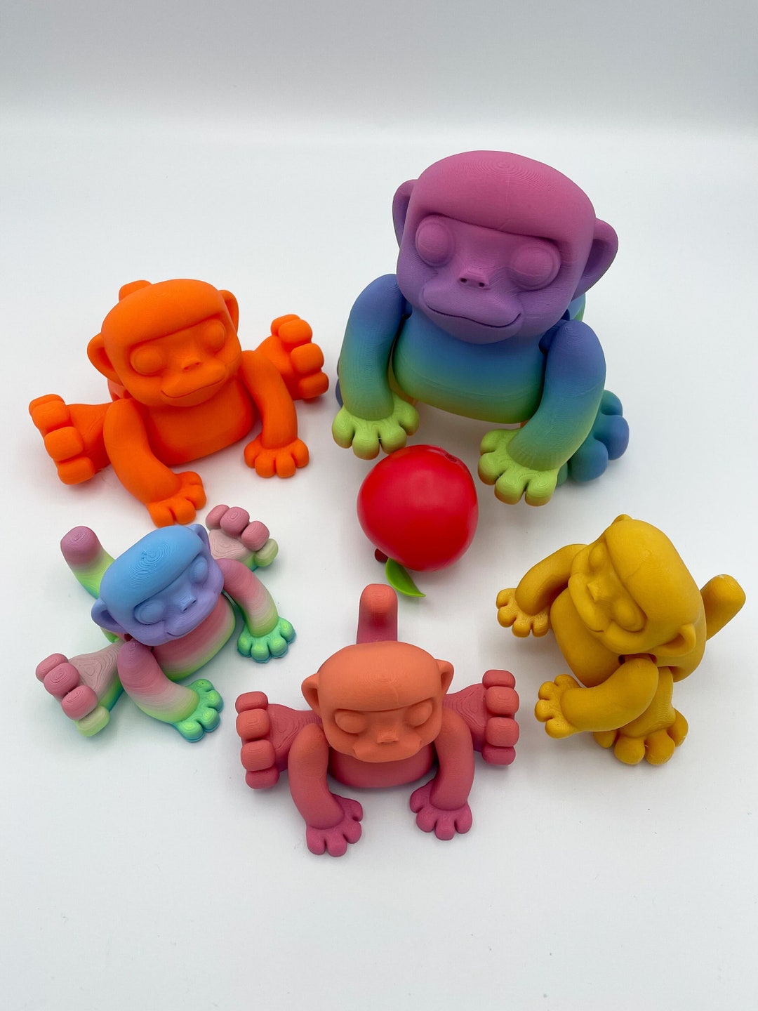 Nice Monkey 3d Print | Pull His Tail to Move His Arms| 3d Printed ...