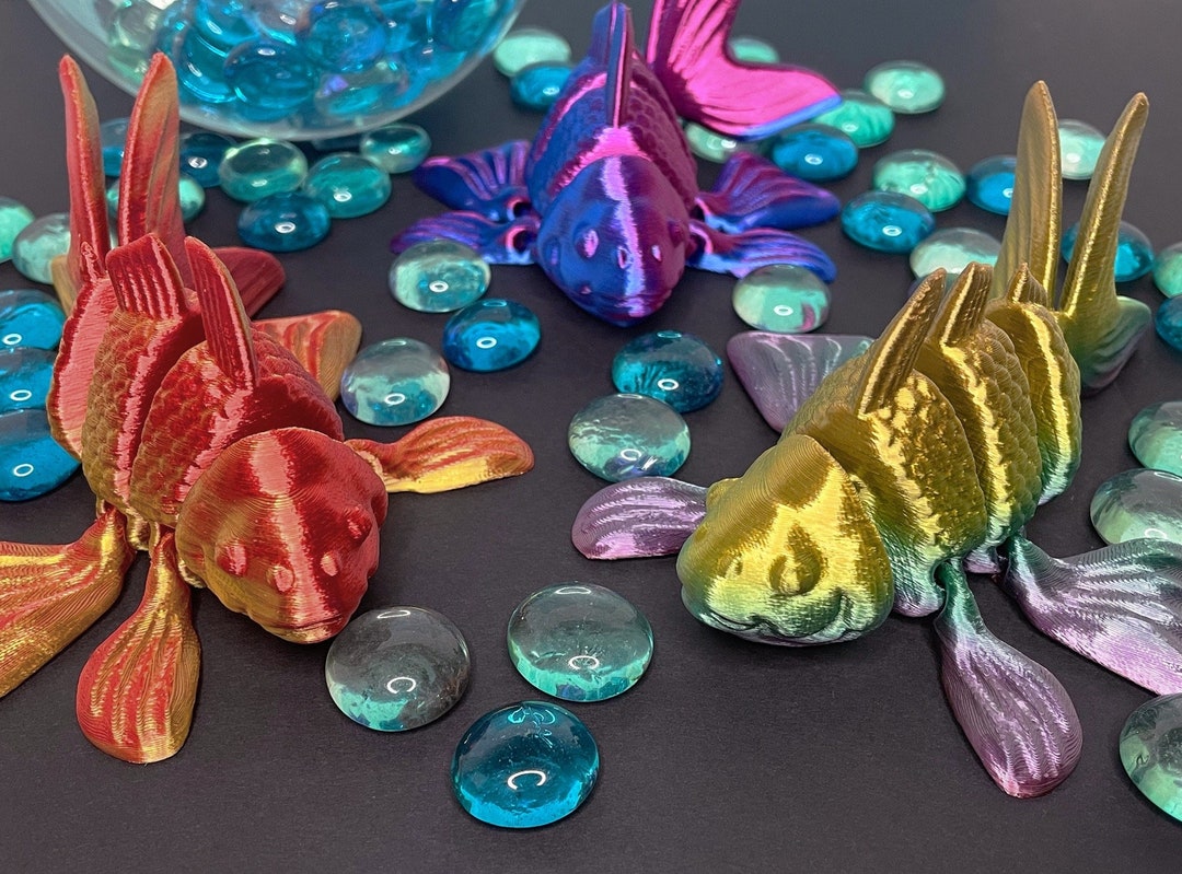 Goldfish Toy 3d Printed Goldfish Toy Goldfish Fidget Goldfish Toy 3d ...