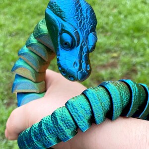 Ball Python Articulated 3D Printed Toy - Etsy