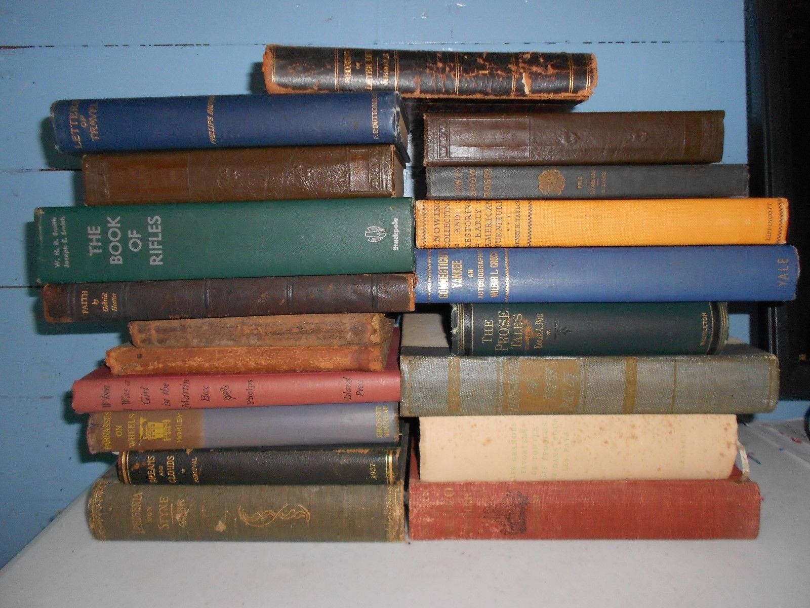 Lot of 10 Old Vintage Books Unsorted Collectible Antique Mix Hard to ...
