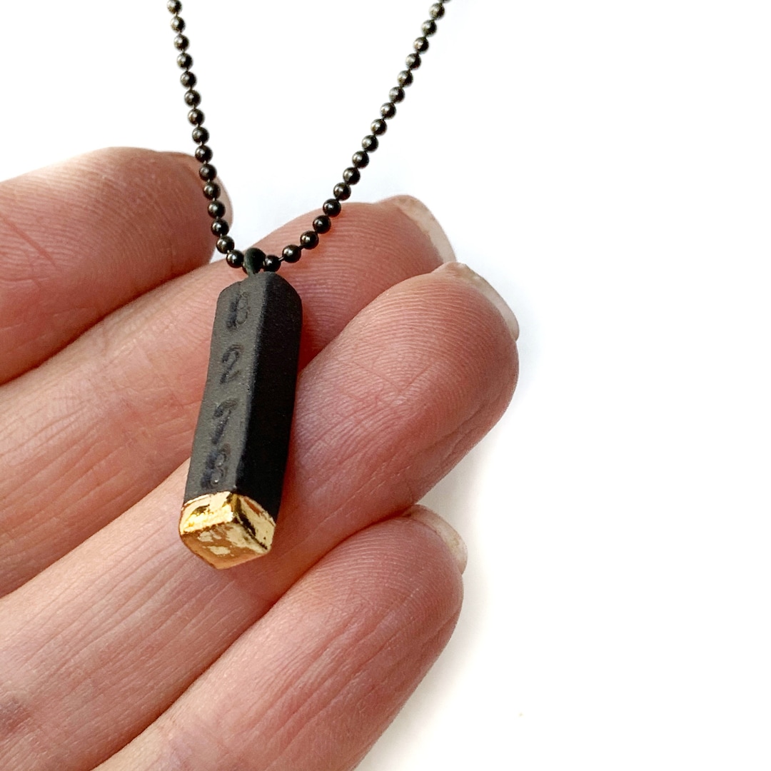 Your Personal Fortune Code Black Porcelain Pendant - Etsy