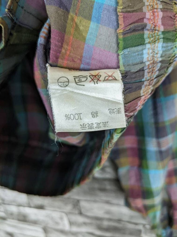 Vintage 90s Christian Dior Check Plaid Tartan Light Z… - Gem