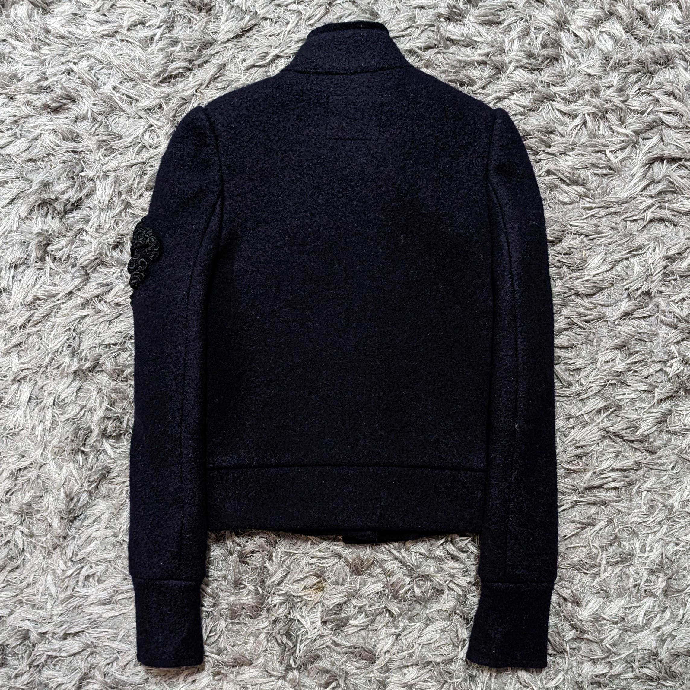 Vintage Chitose Abe Masterpiece Sacai Bulk Lace Wool Coat Jacket Navy ...