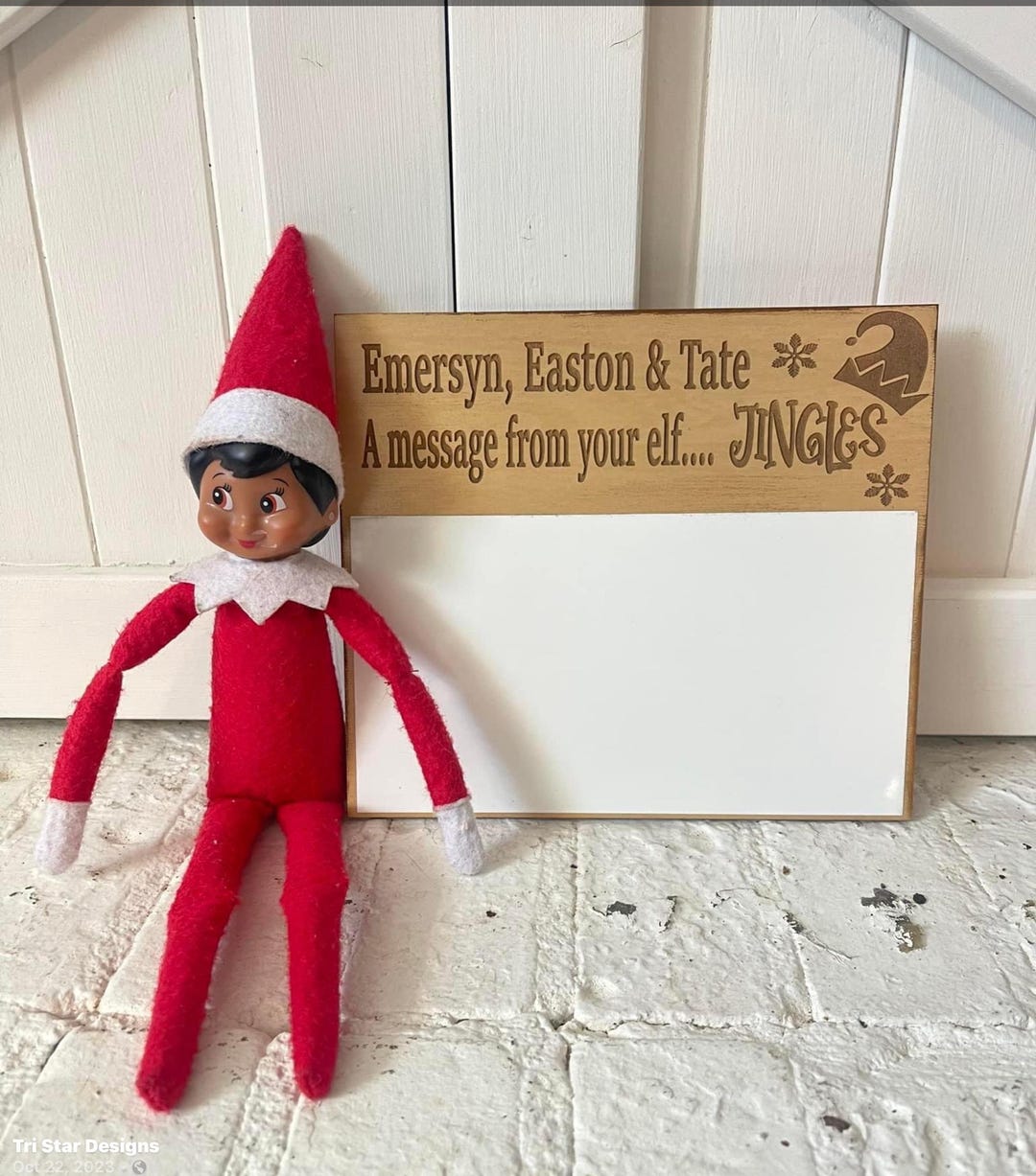 ELF PROP - Elf Sign - Dry Erase Board - Elf Magic - Christmas Elf ...