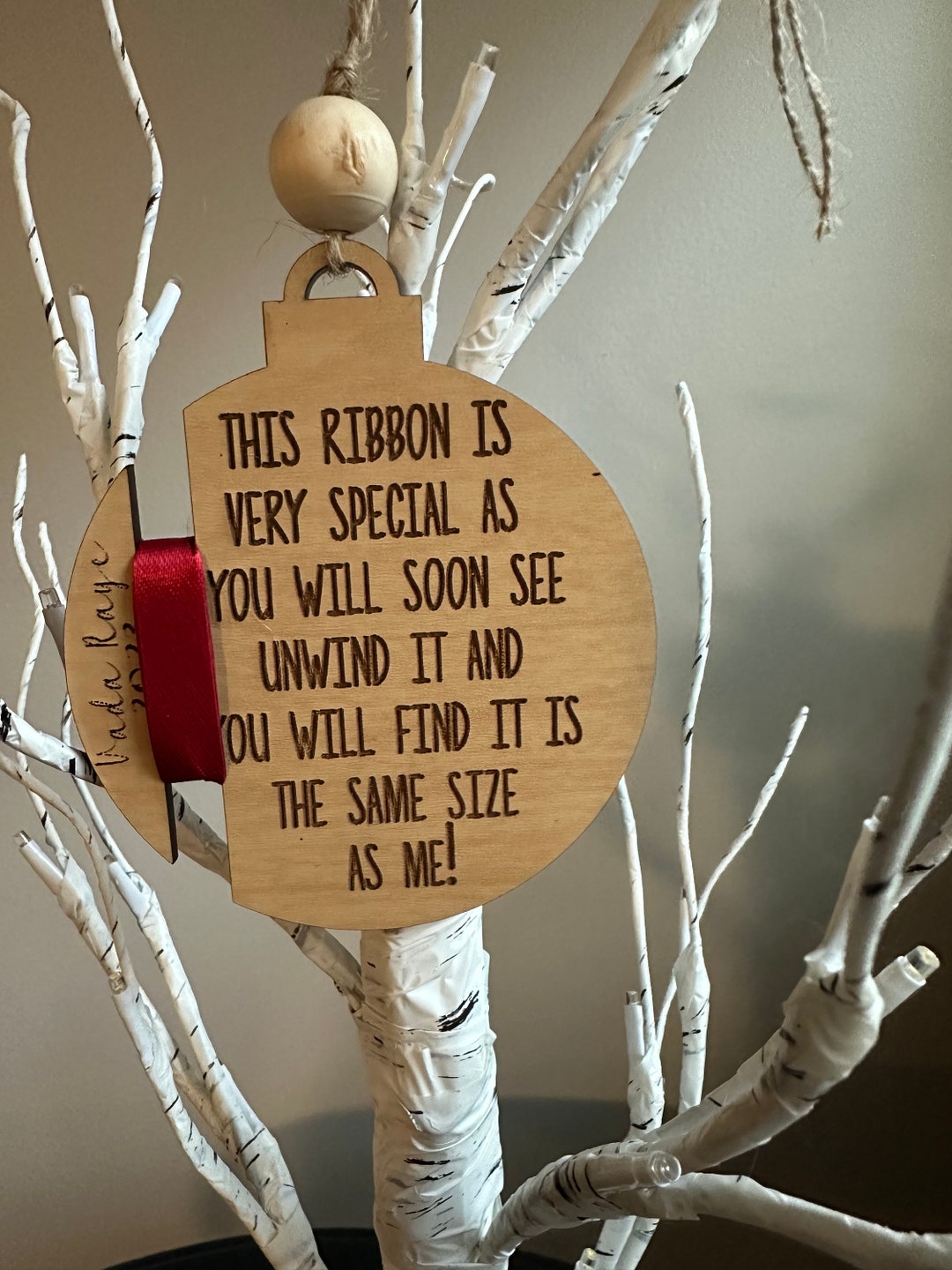 Ribbon Height Ornament - Etsy